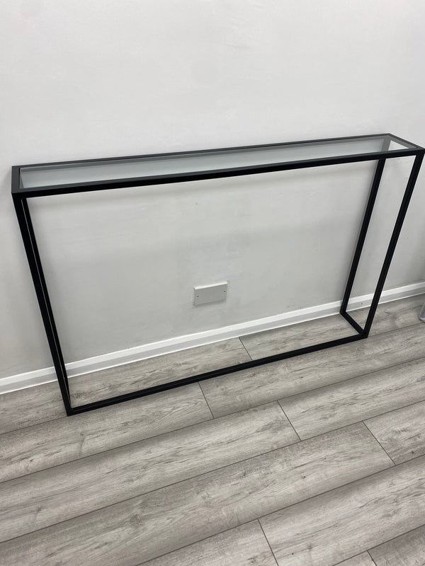 Custom Made Glass Top Console Table – RESS Furniture Ltd